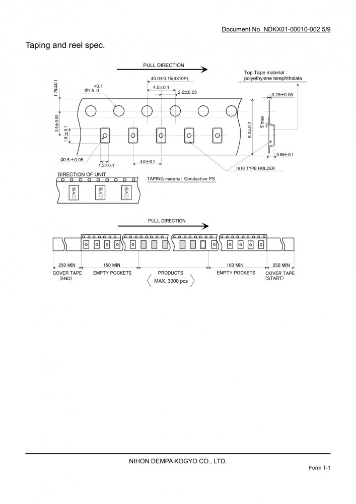 NX1610SA datasheet page 5