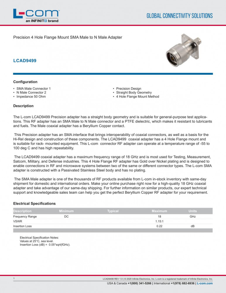 LCAD9499 technical document page 1