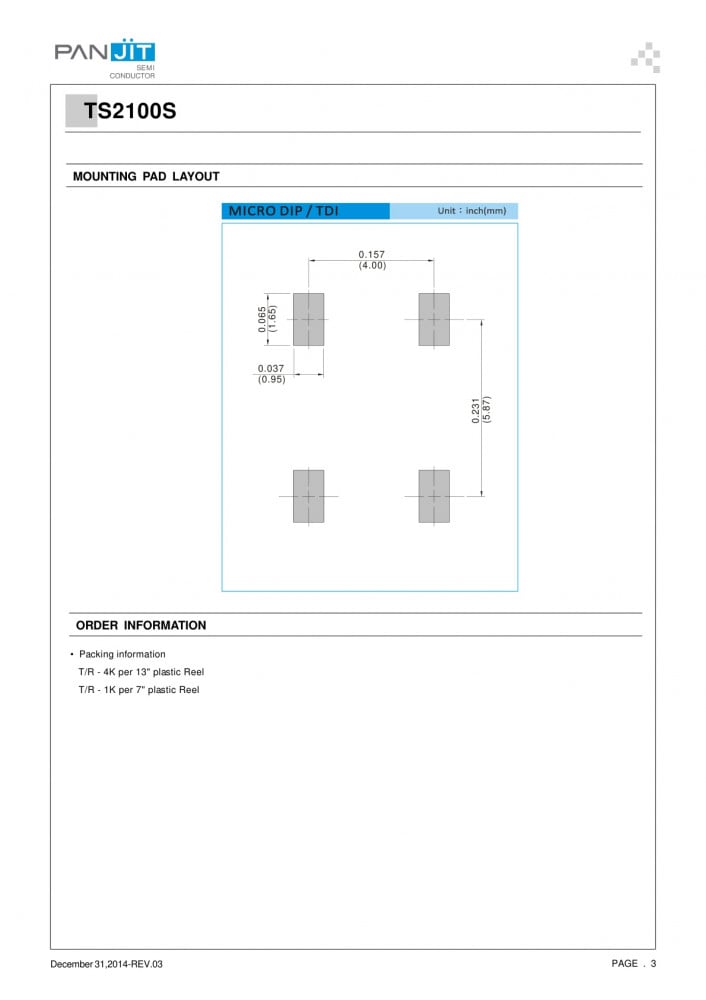 TS2100S datasheet page 3