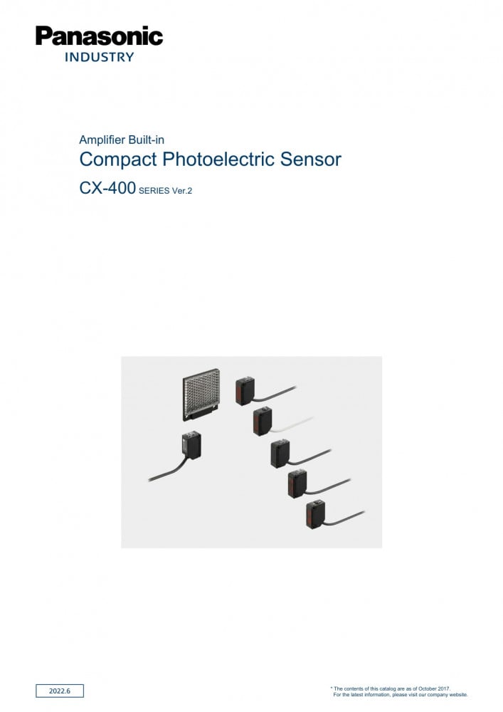 Panasonic CX-400 Series documentation page 1