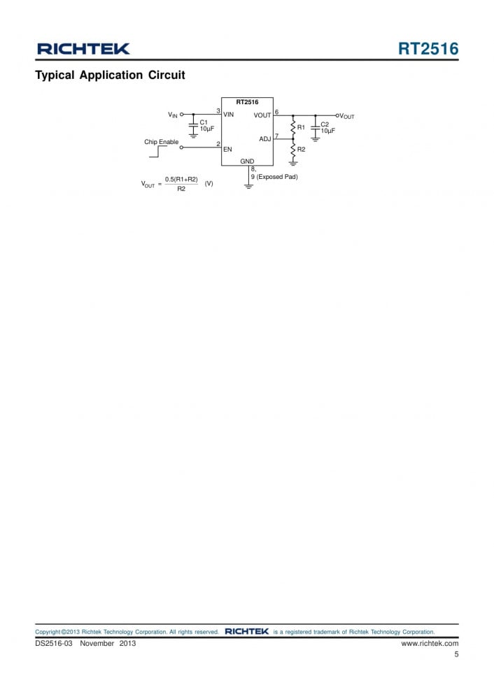RT2516GSP datasheet page 5