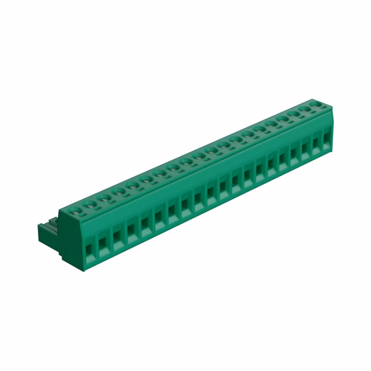 5.00mm Pitch Eurostyle Horizontal Plug, Green Housing, 20 Circuits for sale