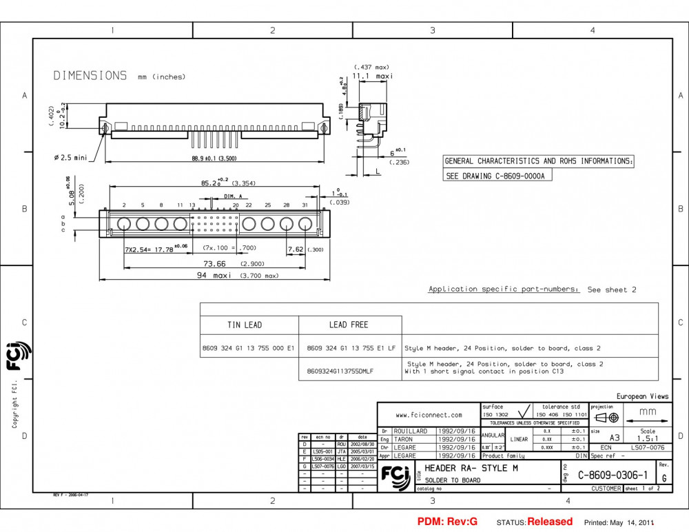 8609324G113755E1LF technical drawing page 1