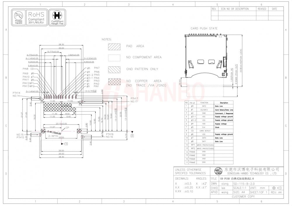 SD-115-B-2.0 technical document page 2