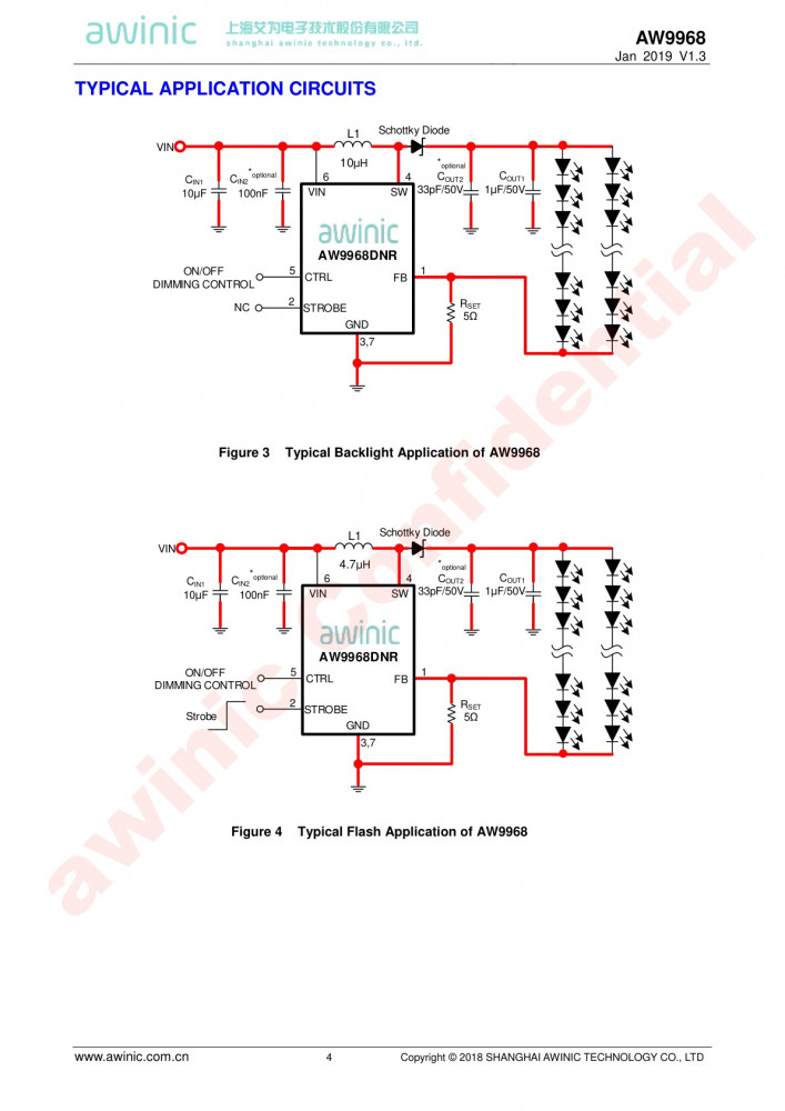 AW9968DNR datasheet page 4