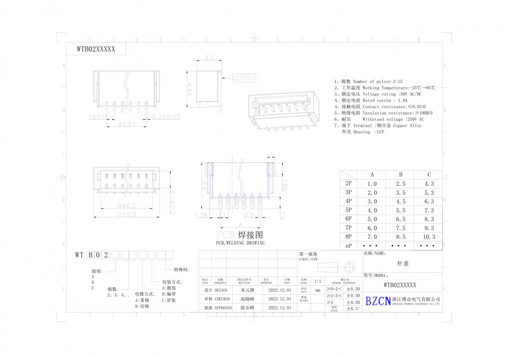 WTB02A04BB specification page 2