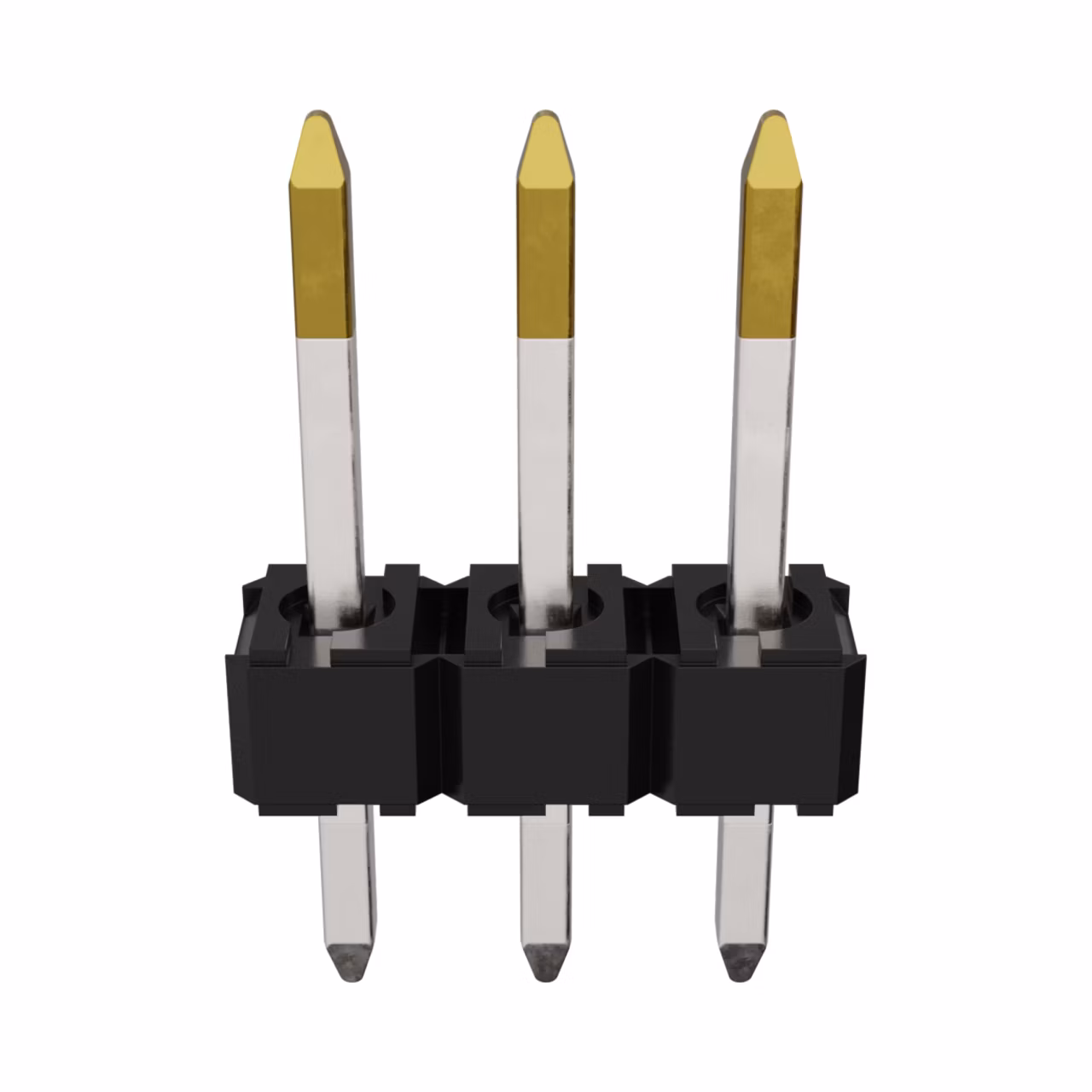 KK 254 Breakaway Header, Vertical, 3 Circuits, 0.76µm Gold (Au) Plating, Mating Pin Length 6.09mm, Bag for sale