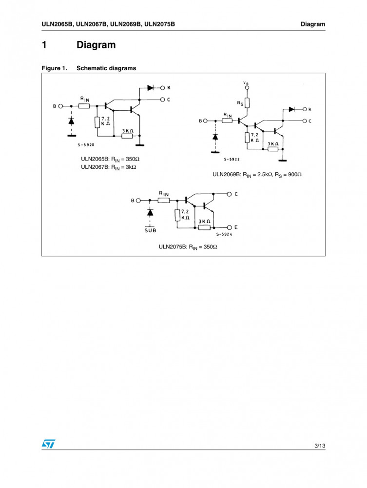 ULN2067B datasheet page 3