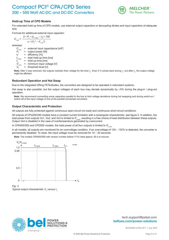 CPA500-4530G datasheet page 9