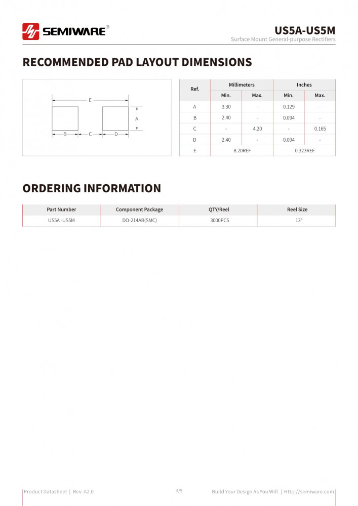 SEMIWARE US5F datasheet page 4