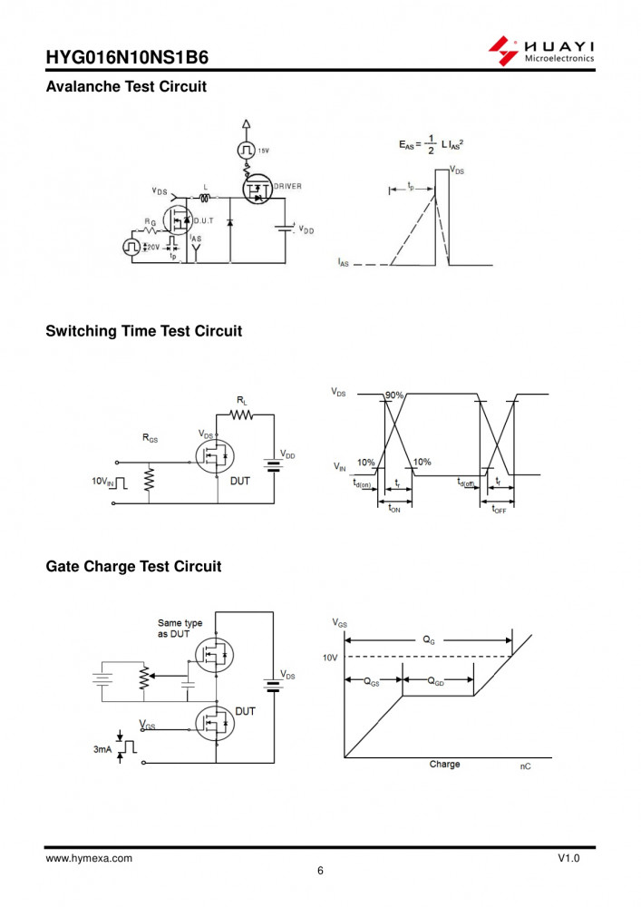 HYG016N10NS1B6 datasheet page 6