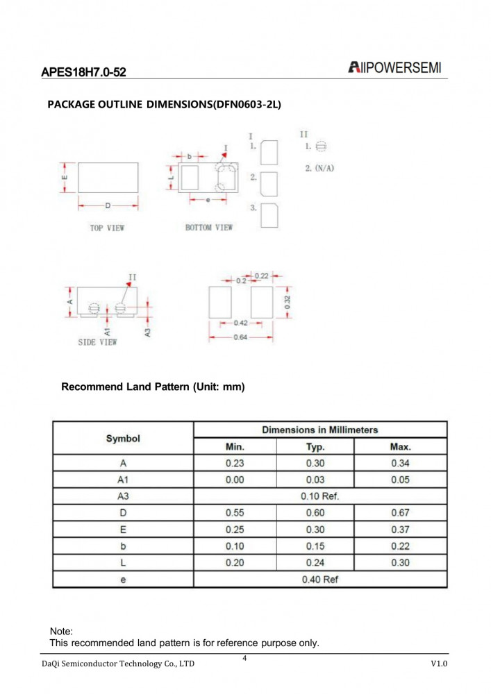 APED7.0M4.0-06 datasheet page 4