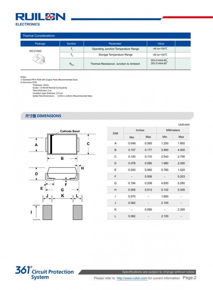 OP05CA technical document page 2