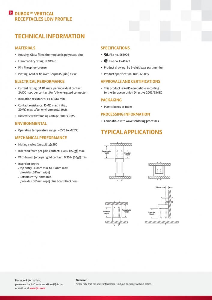 Amphenol DUBOX technical document page 8
