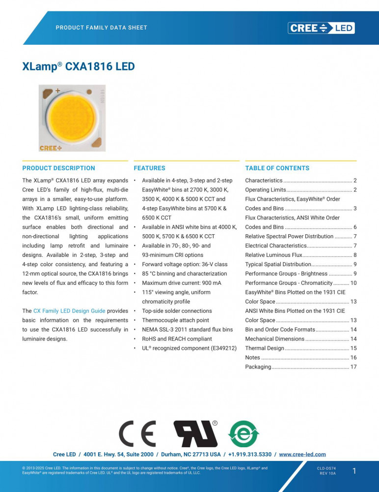 CXA1816 datasheet page 1