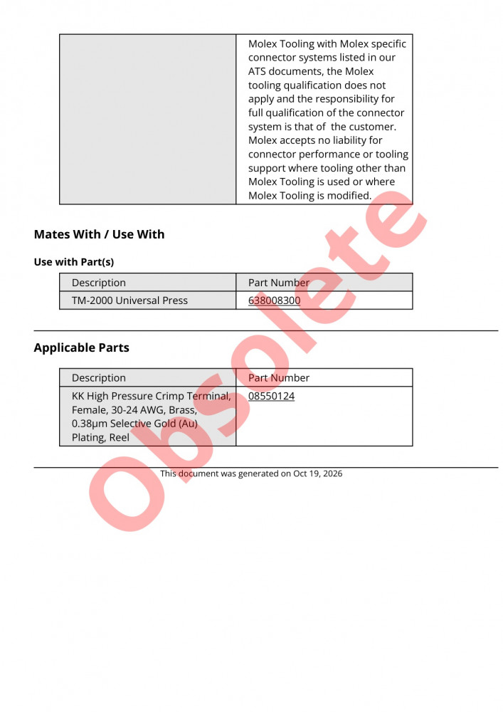 MOLEX 11182038 document preview, page 3