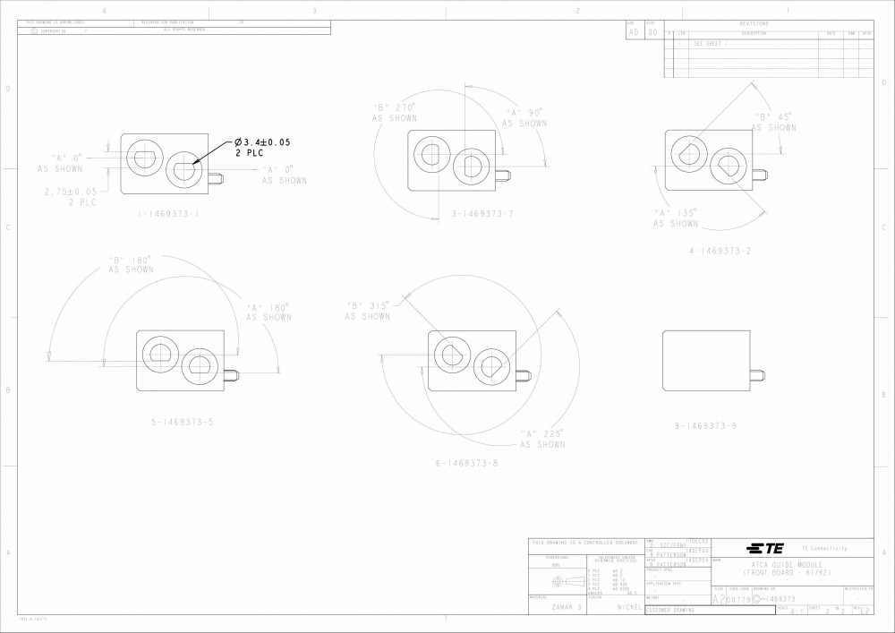 TE Connectivity 5-1469373-5 technical drawing page 2