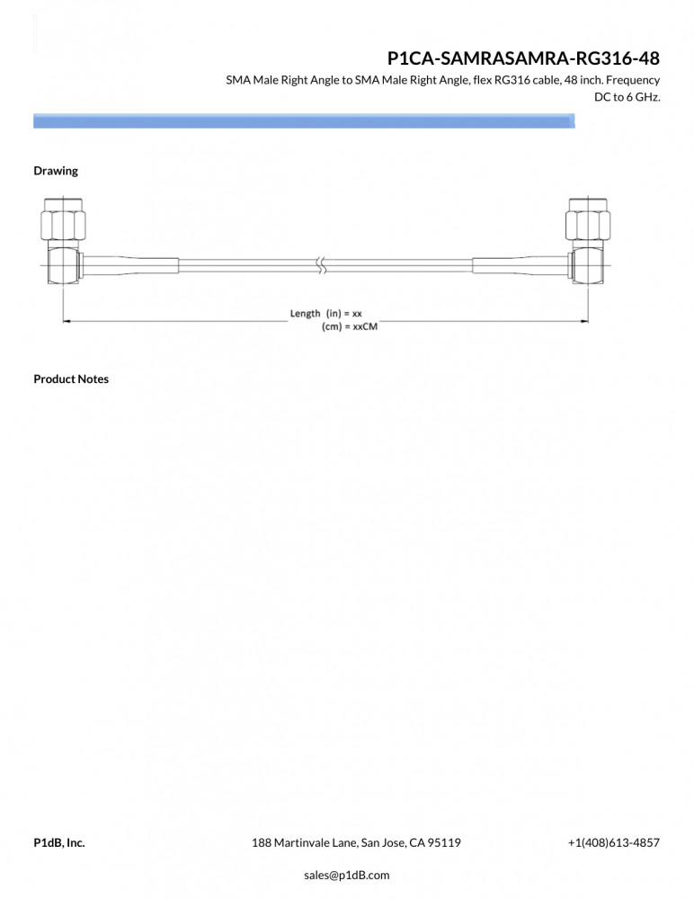 P1CA-SAMRASAMRA-RG316-48 technical document page 2