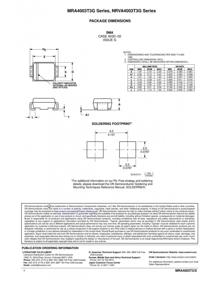 MRA4003T3G datasheet page 5