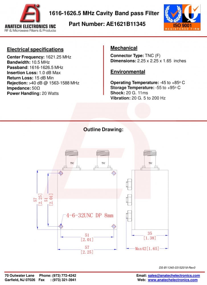 AE1621B11345-S technical document page 1