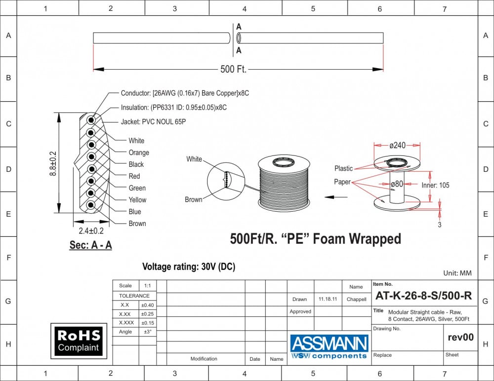 AT-K-26-8-S/500 technical drawing