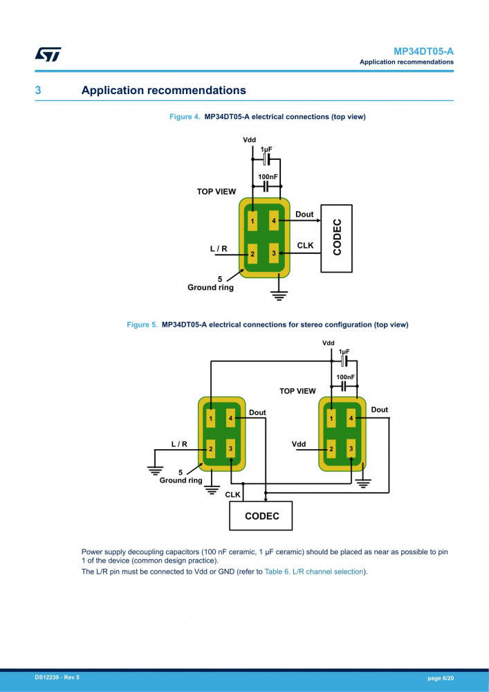 MP34DT05TR-A technical document page 6