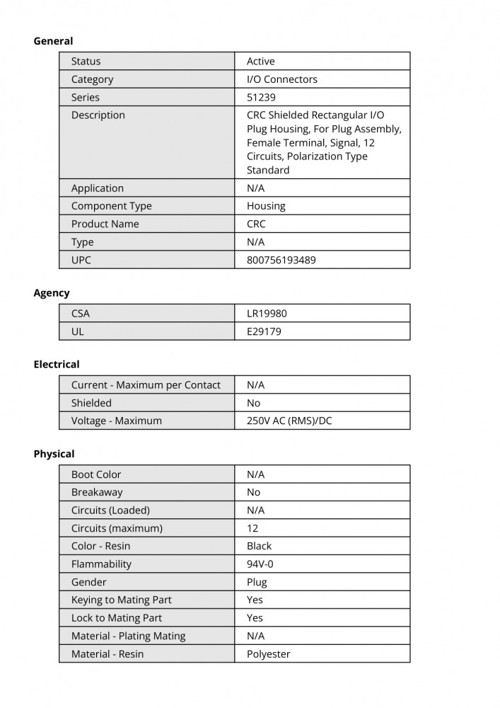 Technical document page 2 for product reference