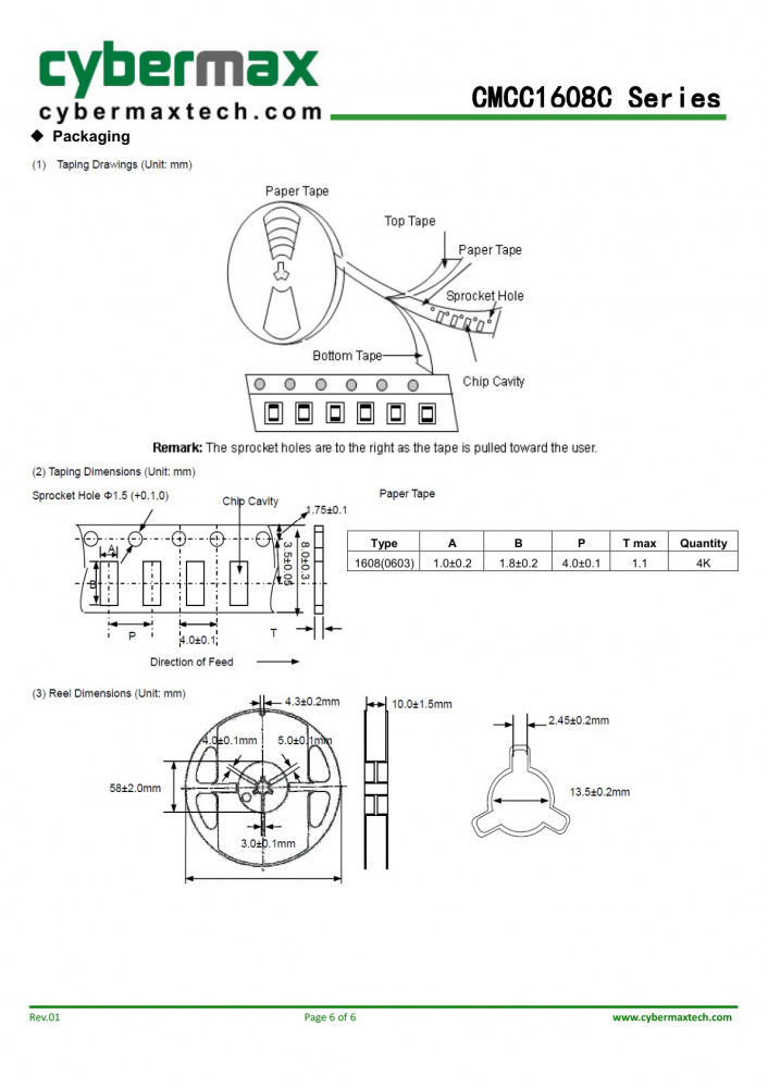 Cybermax CMCC1608 datasheet page 6