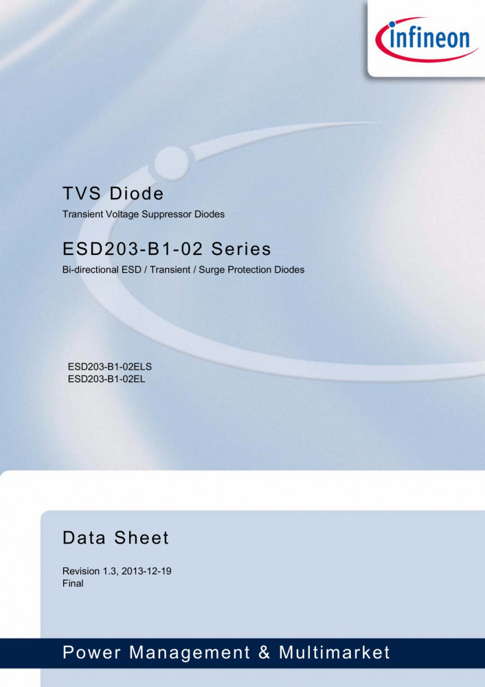 Infineon ESD203 datasheet page 1