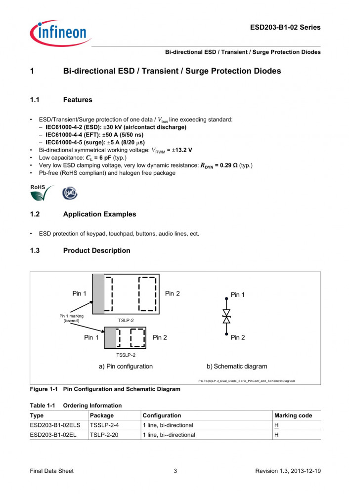 Infineon ESD203 datasheet page 3