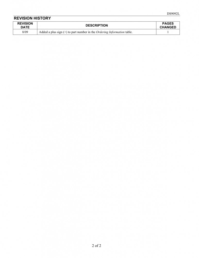 DS9092L+ technical document page 2