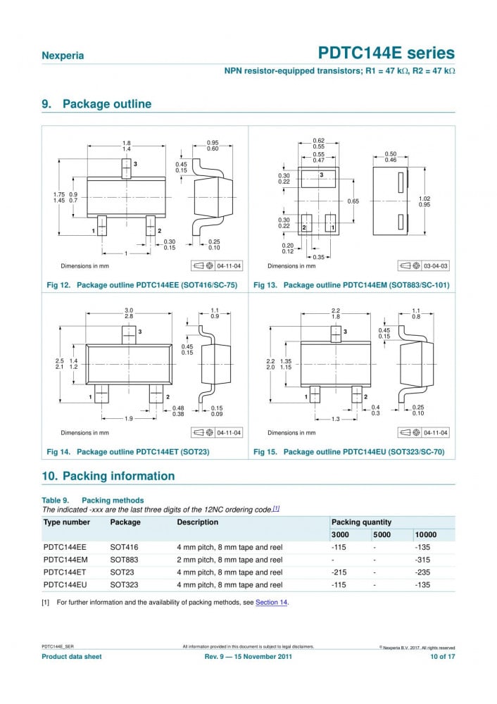 PDTC144ET,215 datasheet page 10