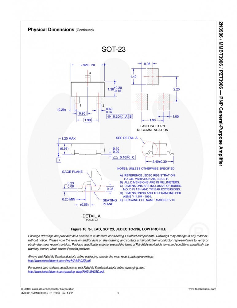 2N3906BU datasheet page 10