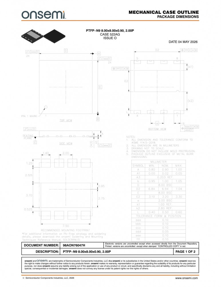 NTMT170N70GN1 technical document page 7