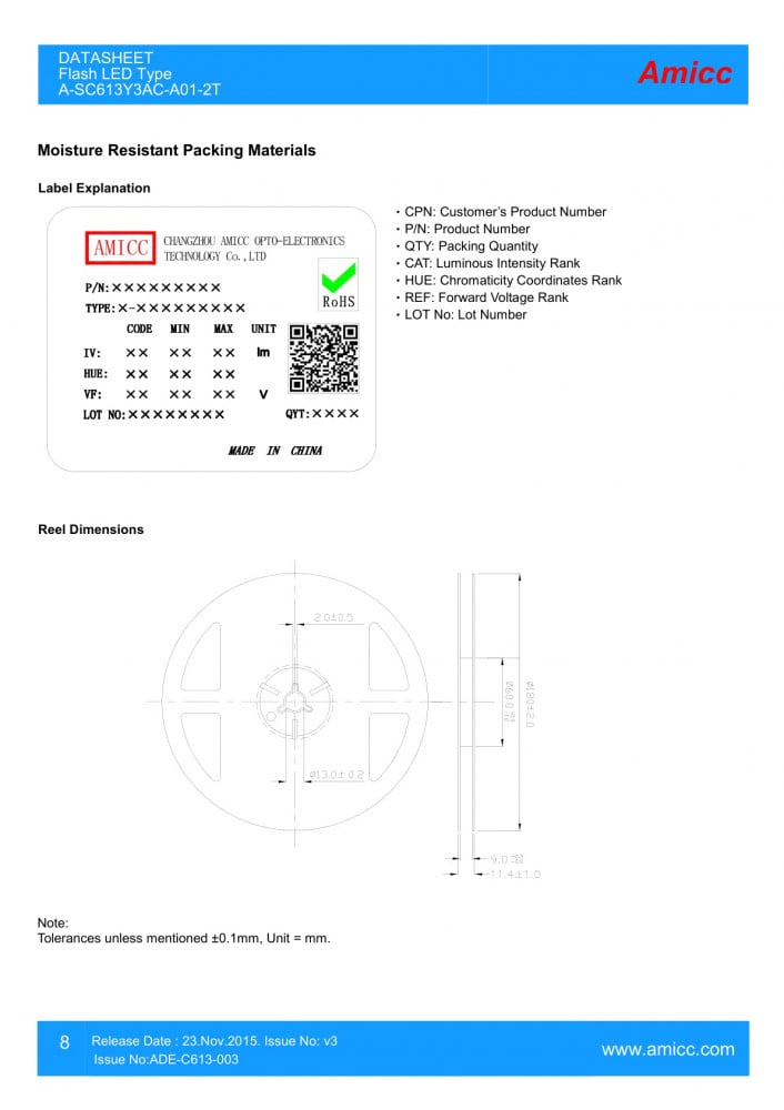 A-SC613Y3AC-A01-2T datasheet page 8