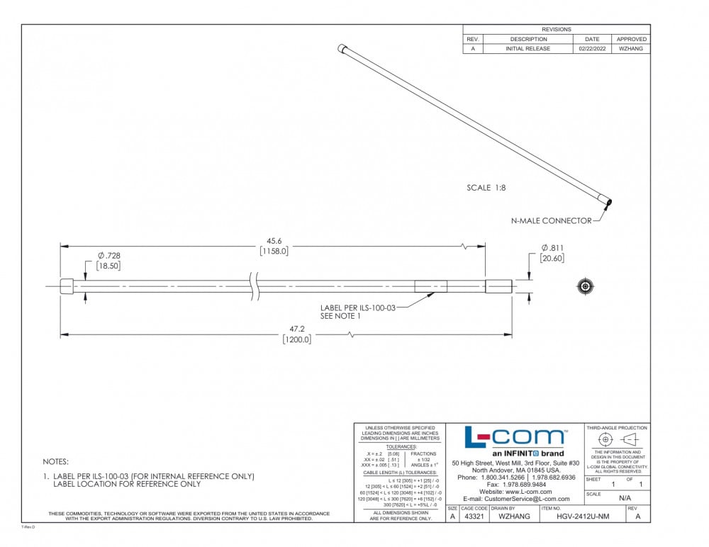L-com HGV-2412U-NM official drawing preview