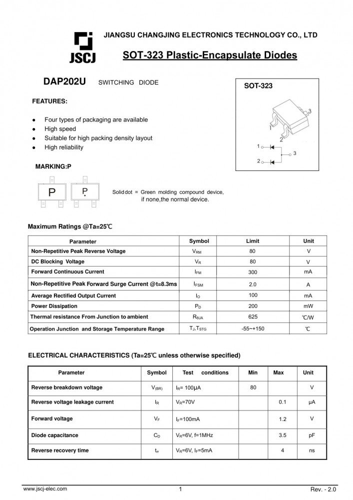 DAP202U datasheet page 1