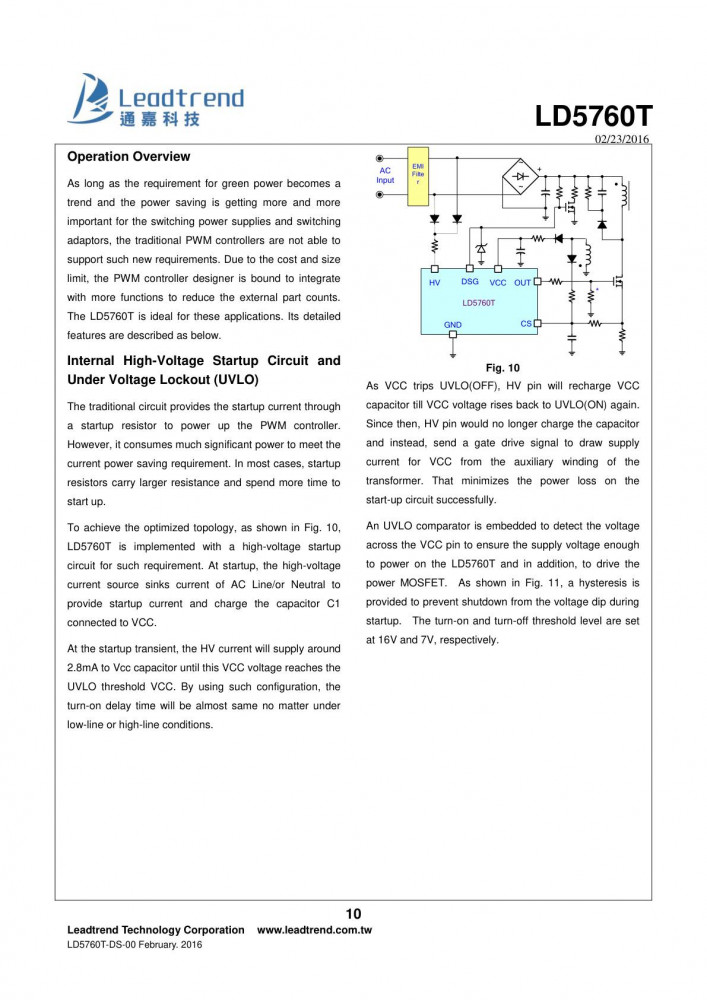 LD5760T datasheet page 10