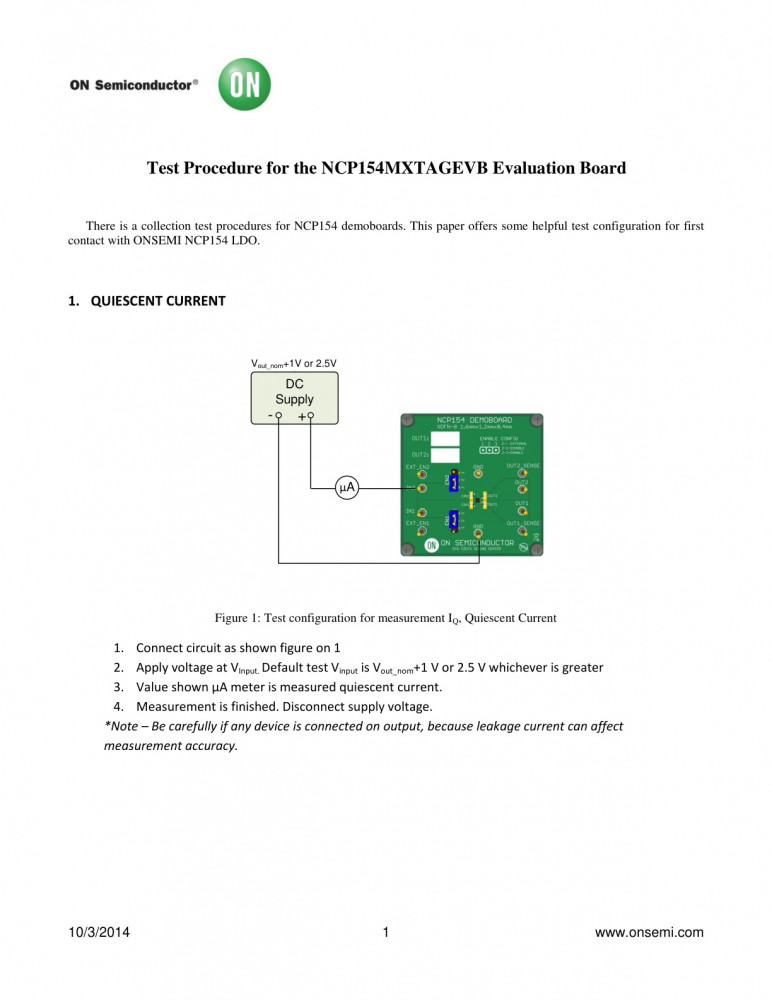 NCP154 evaluation procedure page 1