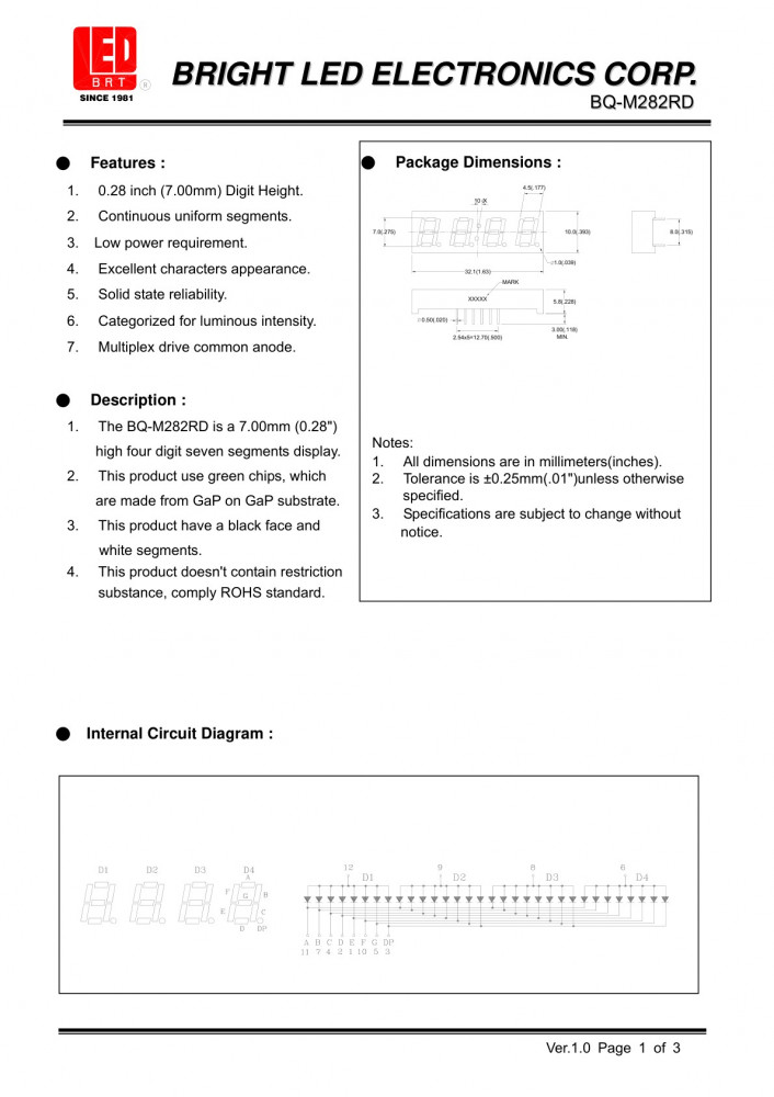 BQ-M282RD technical document image 1