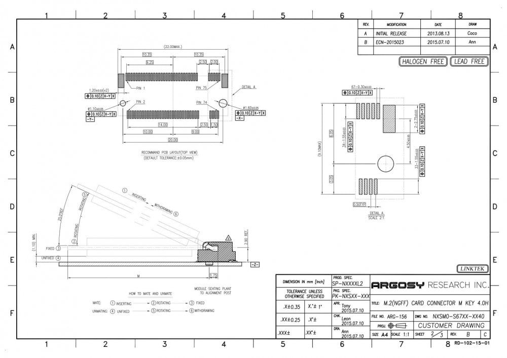 NASM0-S6701-TP40 technical document page 2
