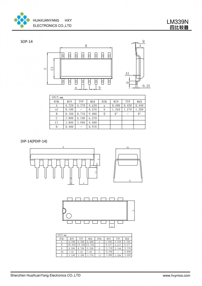 LM339N-HXY datasheet page 6