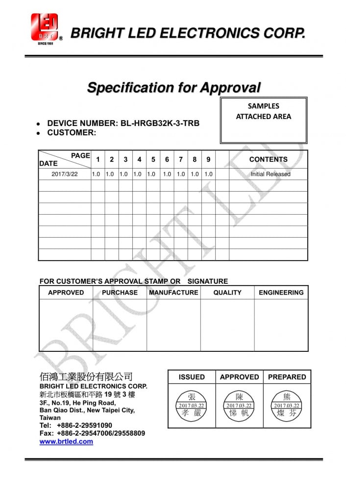 BL-HRGB32K-3-TRB datasheet page 1