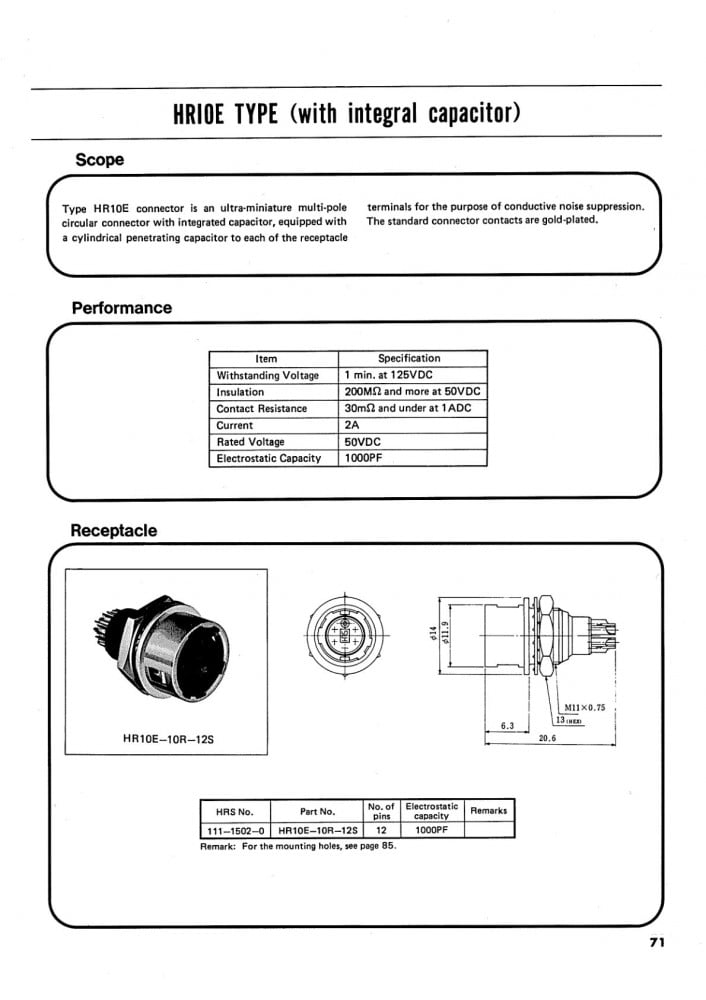 HRS HR10A documentation page 9