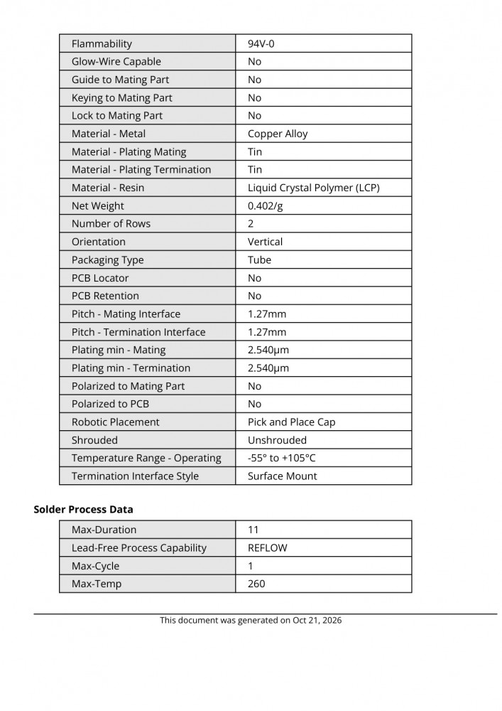 MOLEX 879332216 technical drawing, page 3