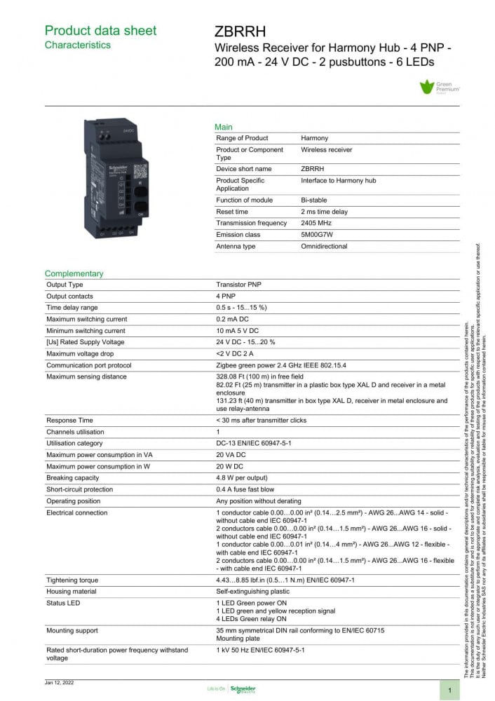 ZBRRH technical document page 1