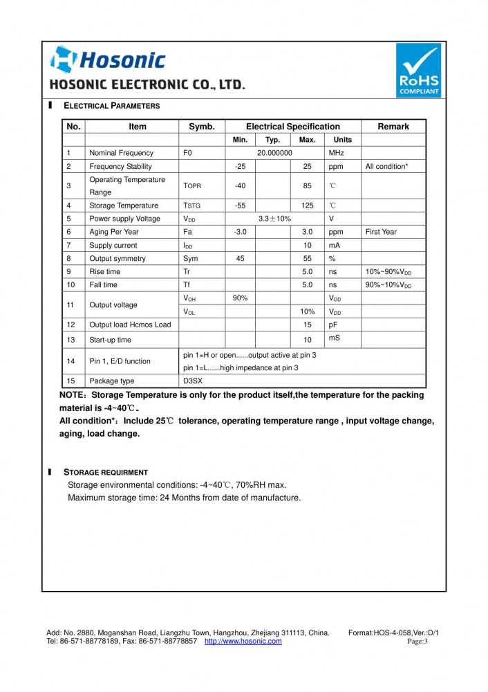 D3SX20E000001E specification page 3