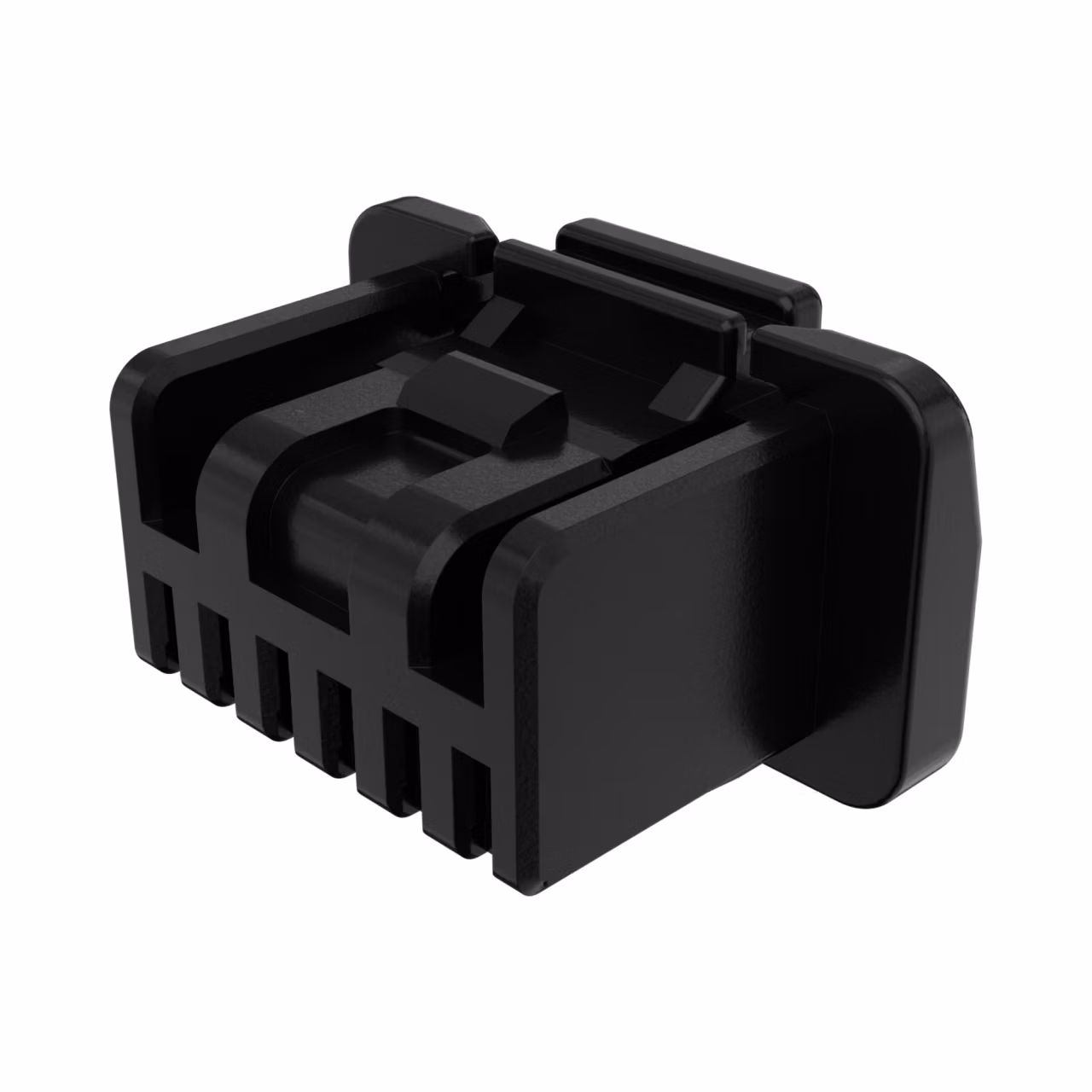 1.00mm Pitch, Rely-On Receptacle Crimp Housing, Single Row, Inner Positive Lock, 6 Circuits, Black for sale