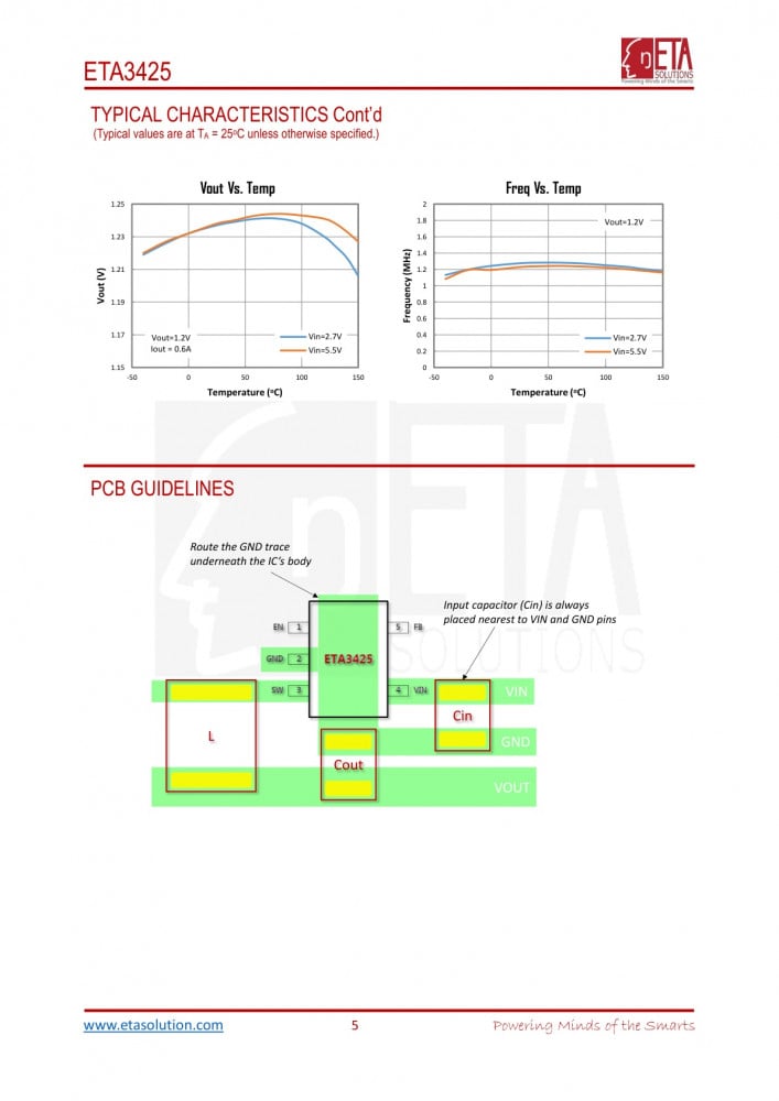 ETA3425S2F datasheet page 5