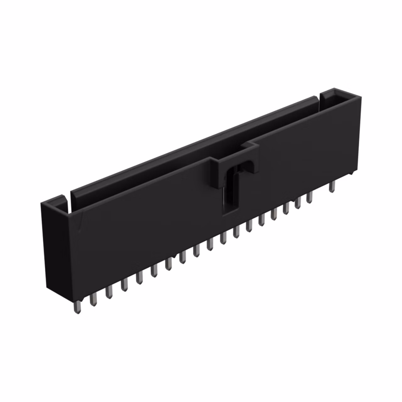 2.54mm Pitch SL Header, Single Row, Vertical, Shrouded, 3.30mm Tail Length, 5 Circuits, Circuits 2 and 4 Voided, Tin (Sn) Plating
